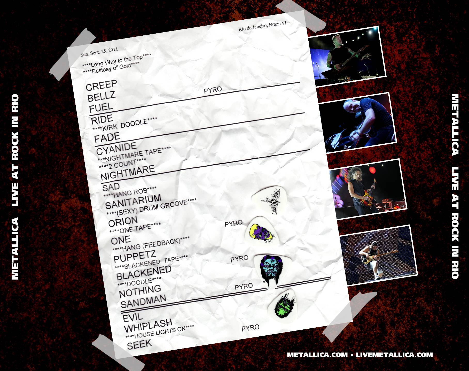 Metallica Live Rock in Rio : Back | CD Covers | Cover Century | Over 1. ...